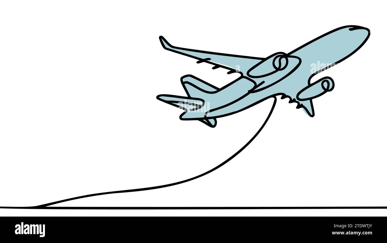 Single airplane icon Stock Vector Images - Alamy