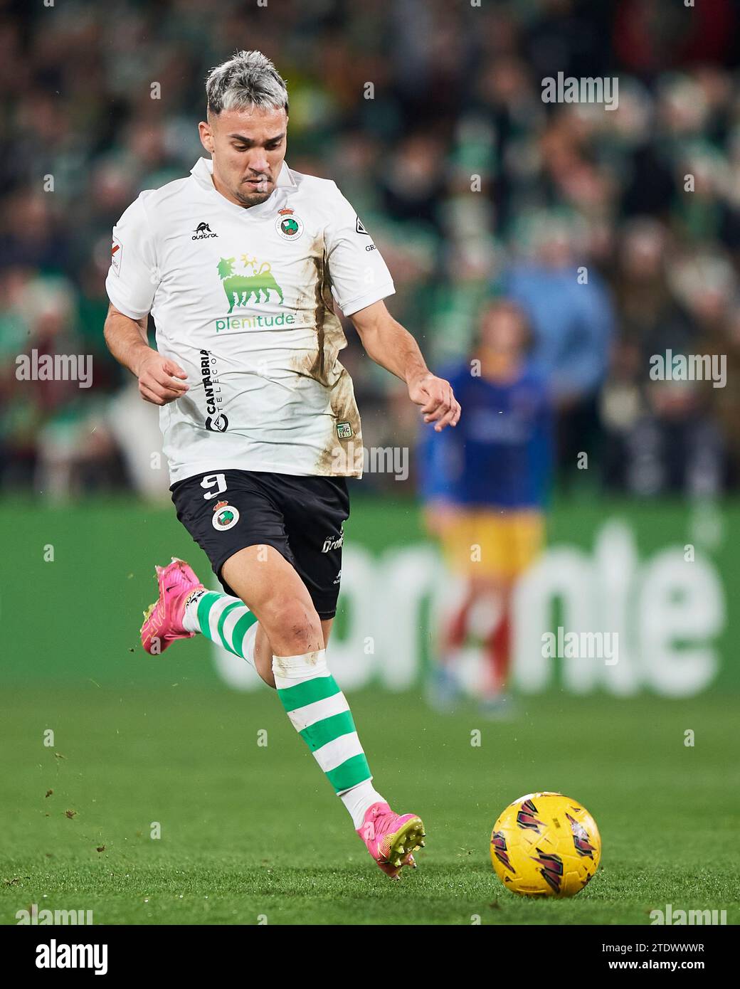 Juan Carlos Arana of Real Racing Club in action during the LaLiga ...