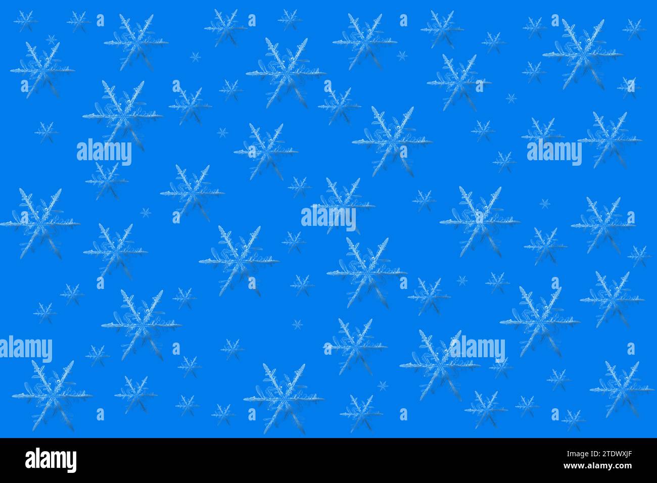 Christmas, stencil effect graphics with snow crystals, with irregular ...