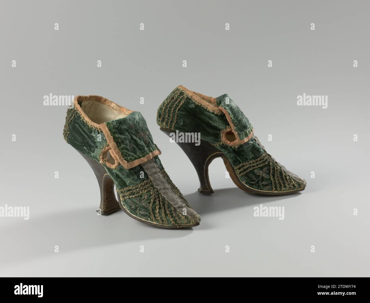Pair of High-Heeled Women’s Shoes, c. 1690 - c. 1710 Ladies shoe of ...