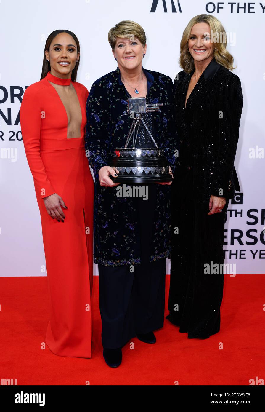 Manchester, UK. December 19th, 2023. Alex Scott and Clare Balding and ...