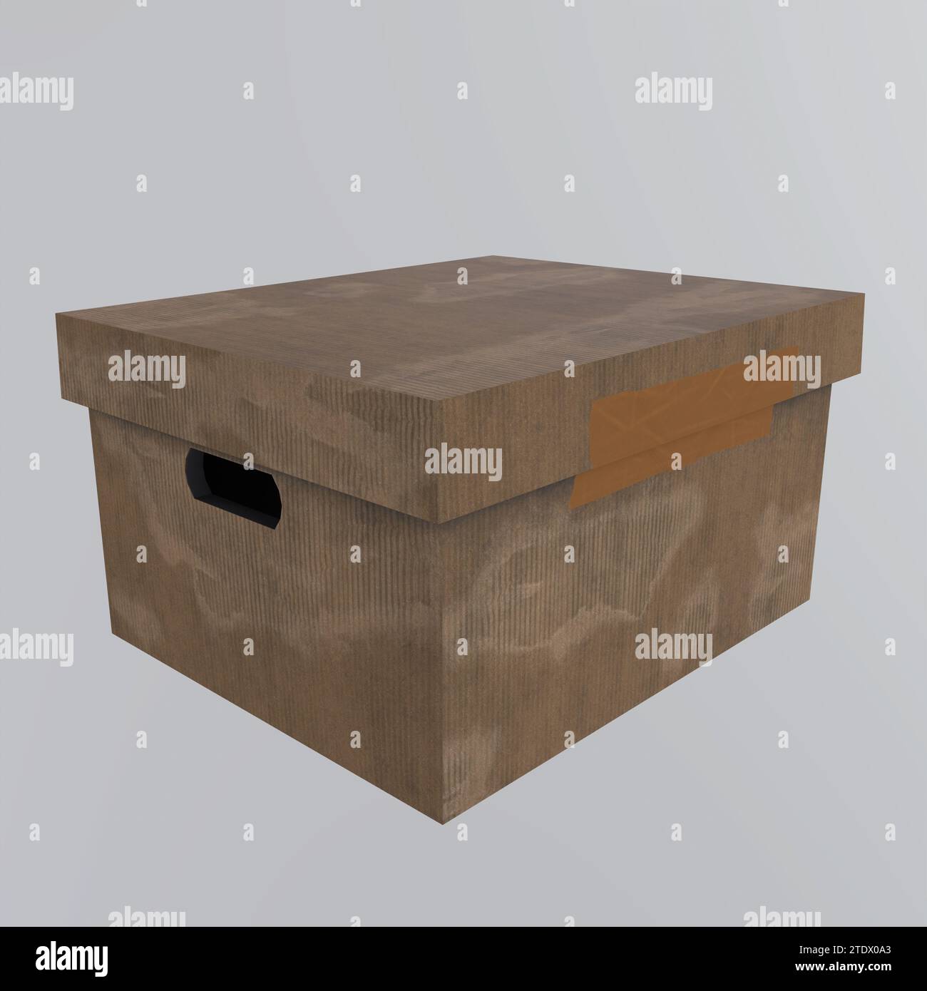 Just A Box isolated on white background Stock Photo - Alamy