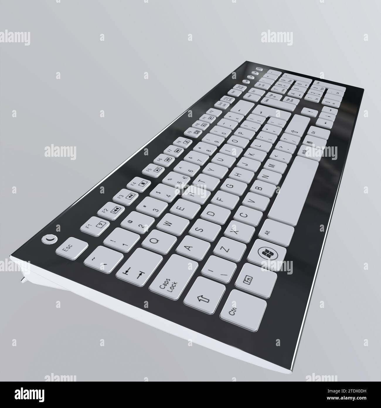 Keyboard isolated on white background Stock Photo - Alamy