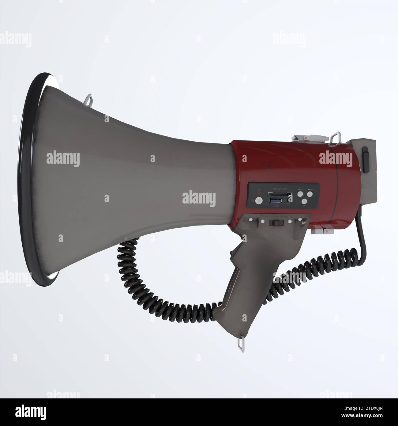 Megaphone isolated on white background Stock Photo - Alamy
