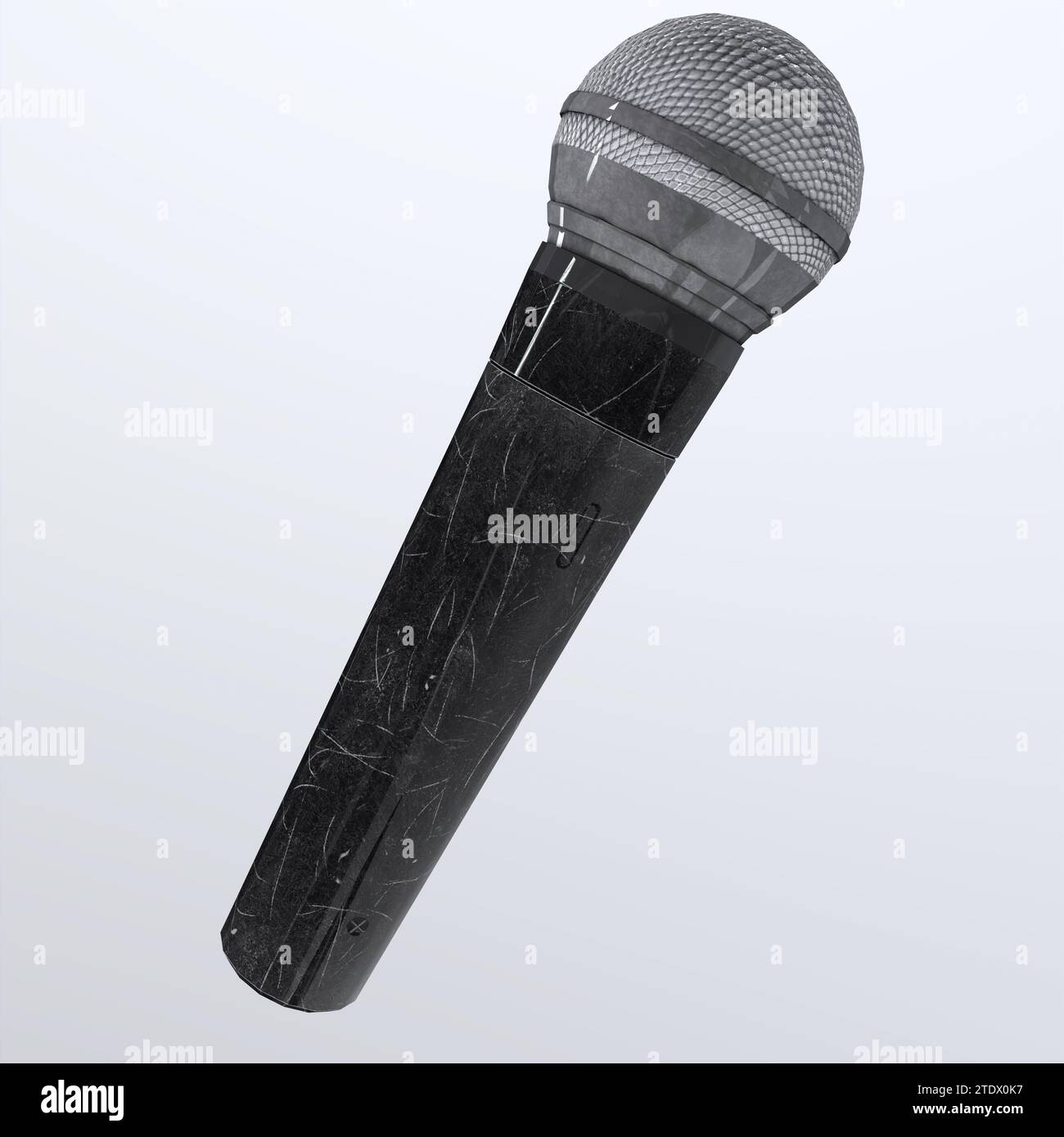 Microphone isolated on white background Stock Photo - Alamy