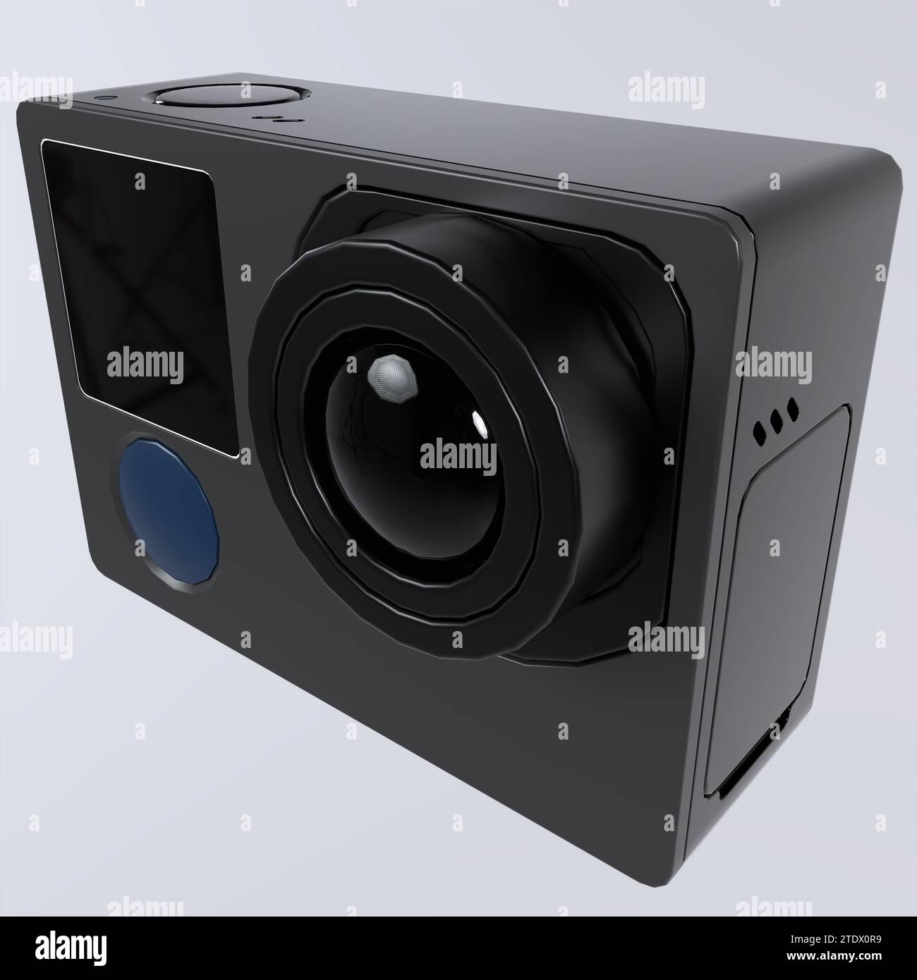 Mini Camera isolated on white background Stock Photo - Alamy