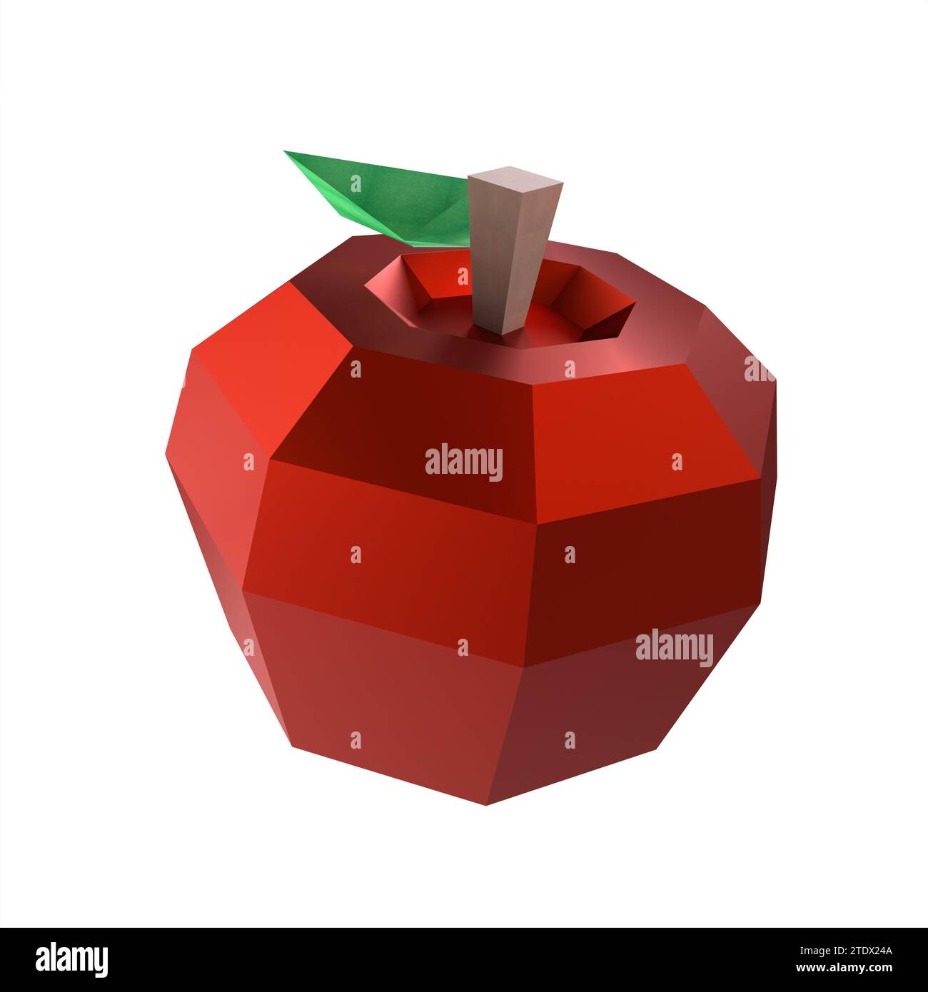 Red Diamond Apple isolated on white background Stock Photo - Alamy