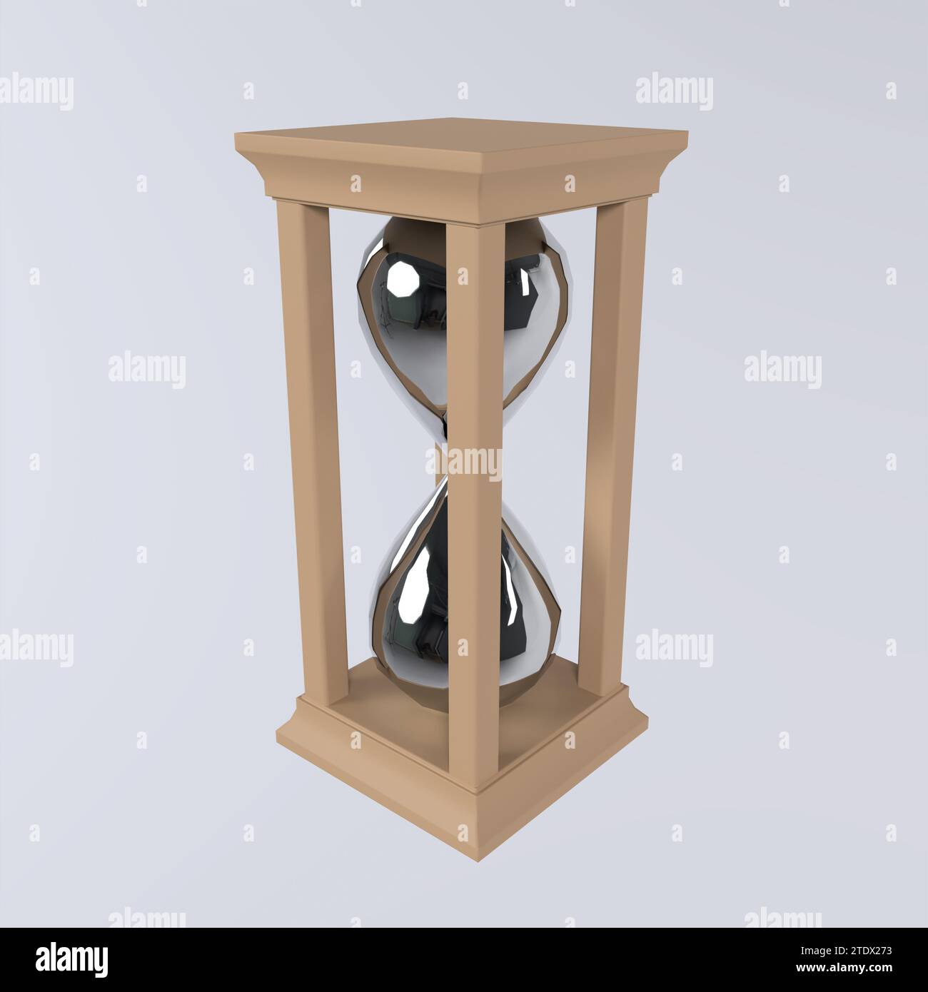 Sand Clock isolated on white background Stock Photo - Alamy