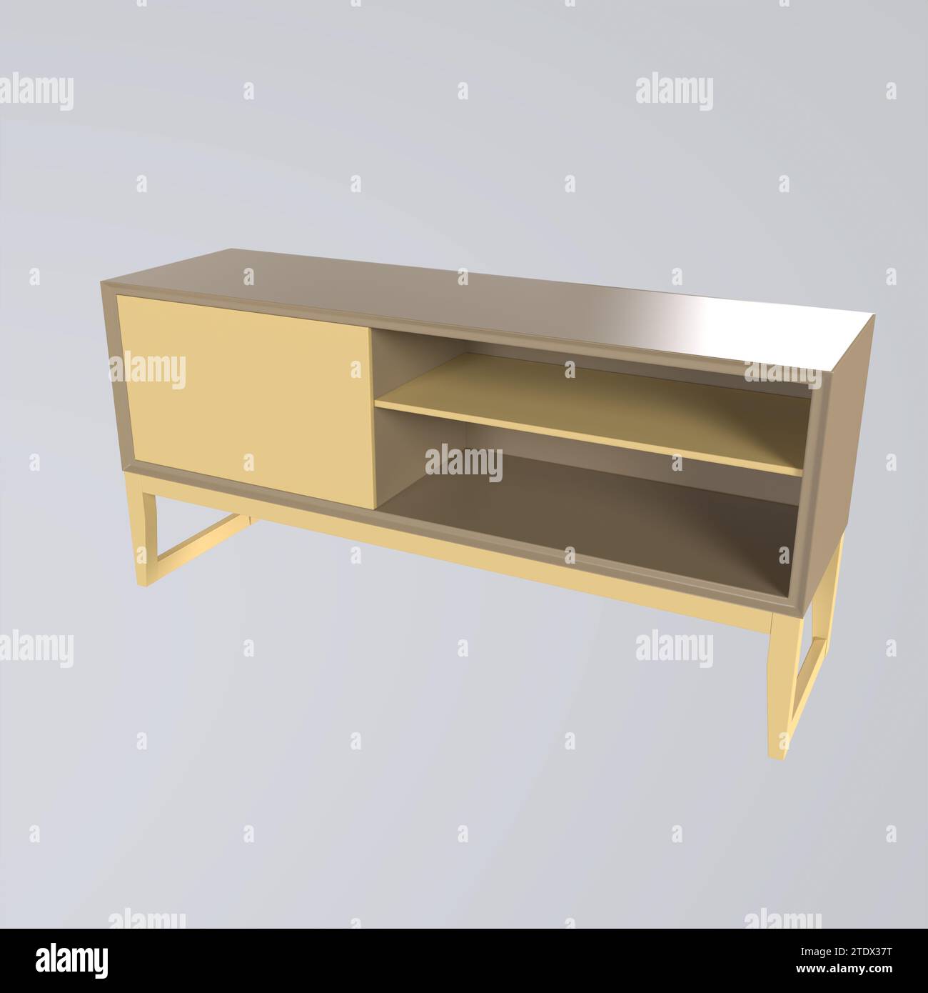 Tv Desk isolated on white background Stock Photo - Alamy