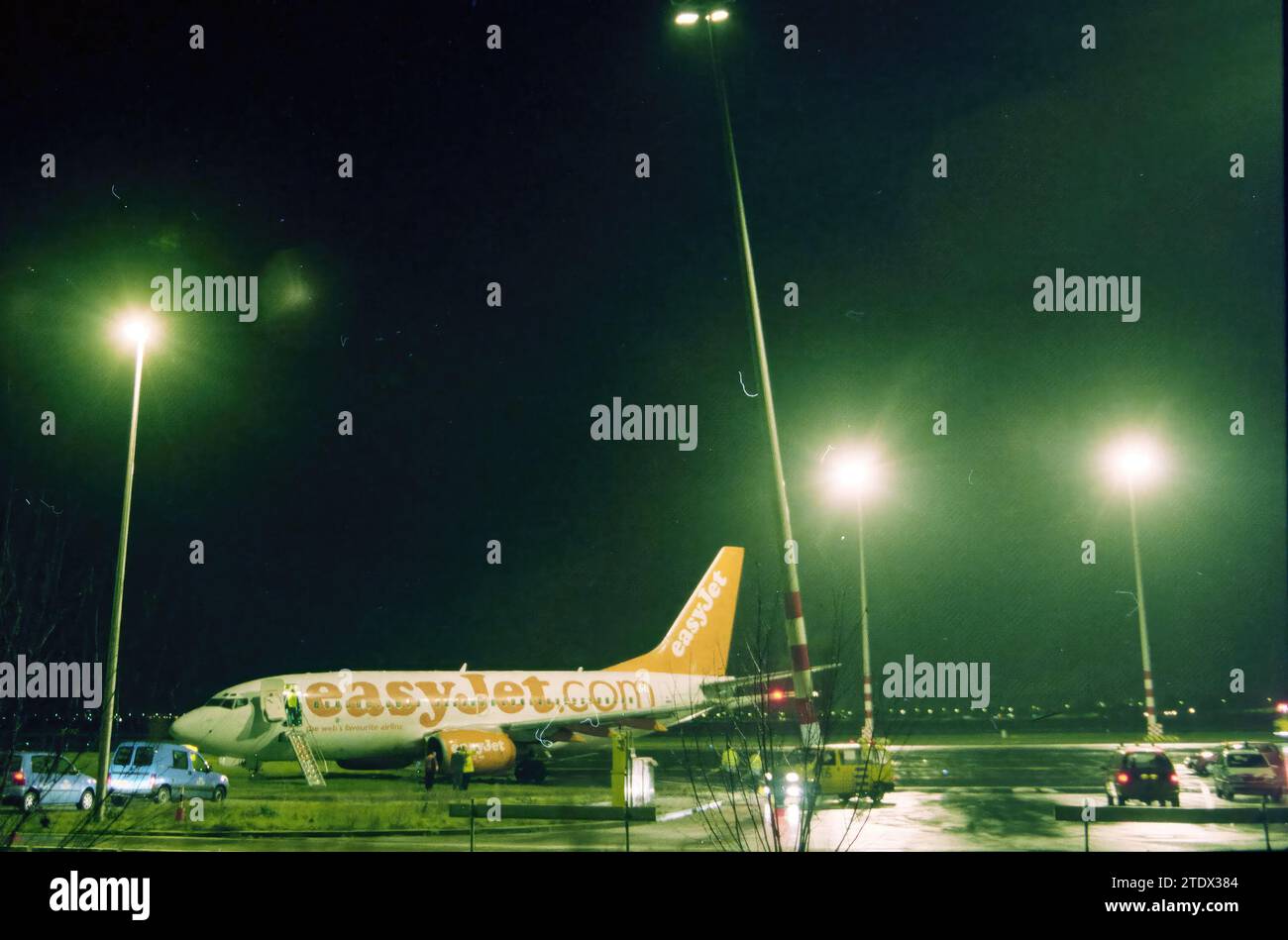 Airplane accident easyjet polderbaan baan schiphol hi-res stock ...