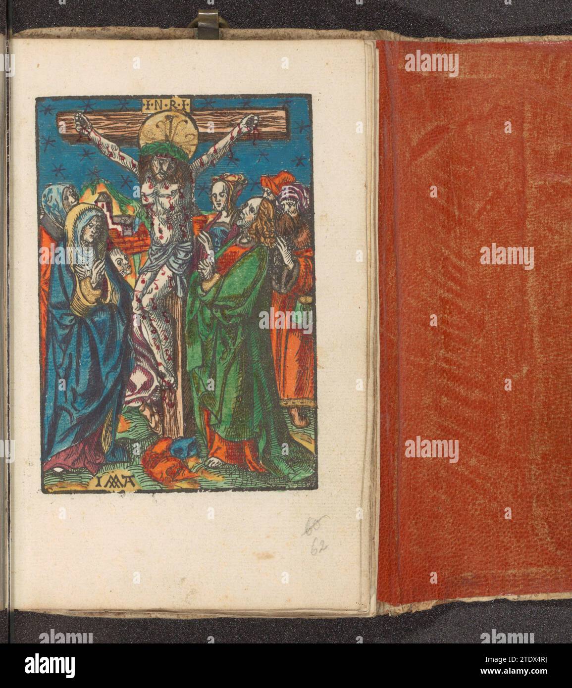 Christ on the cross between Mary and John, c. 1530 Christ hangs on the cross. Maria and Johannes ...