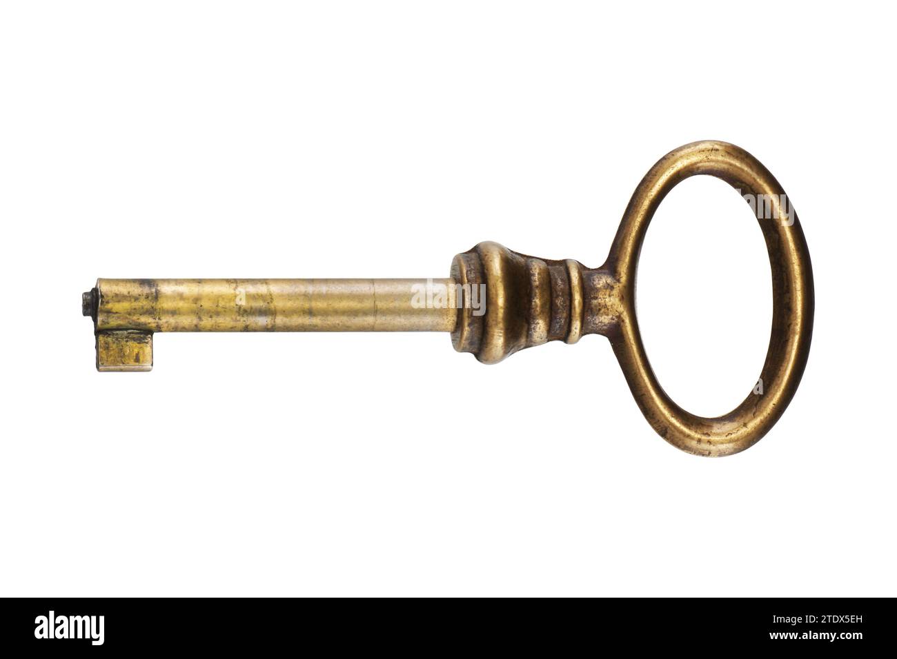 An old brass mortice lock key Stock Photo - Alamy
