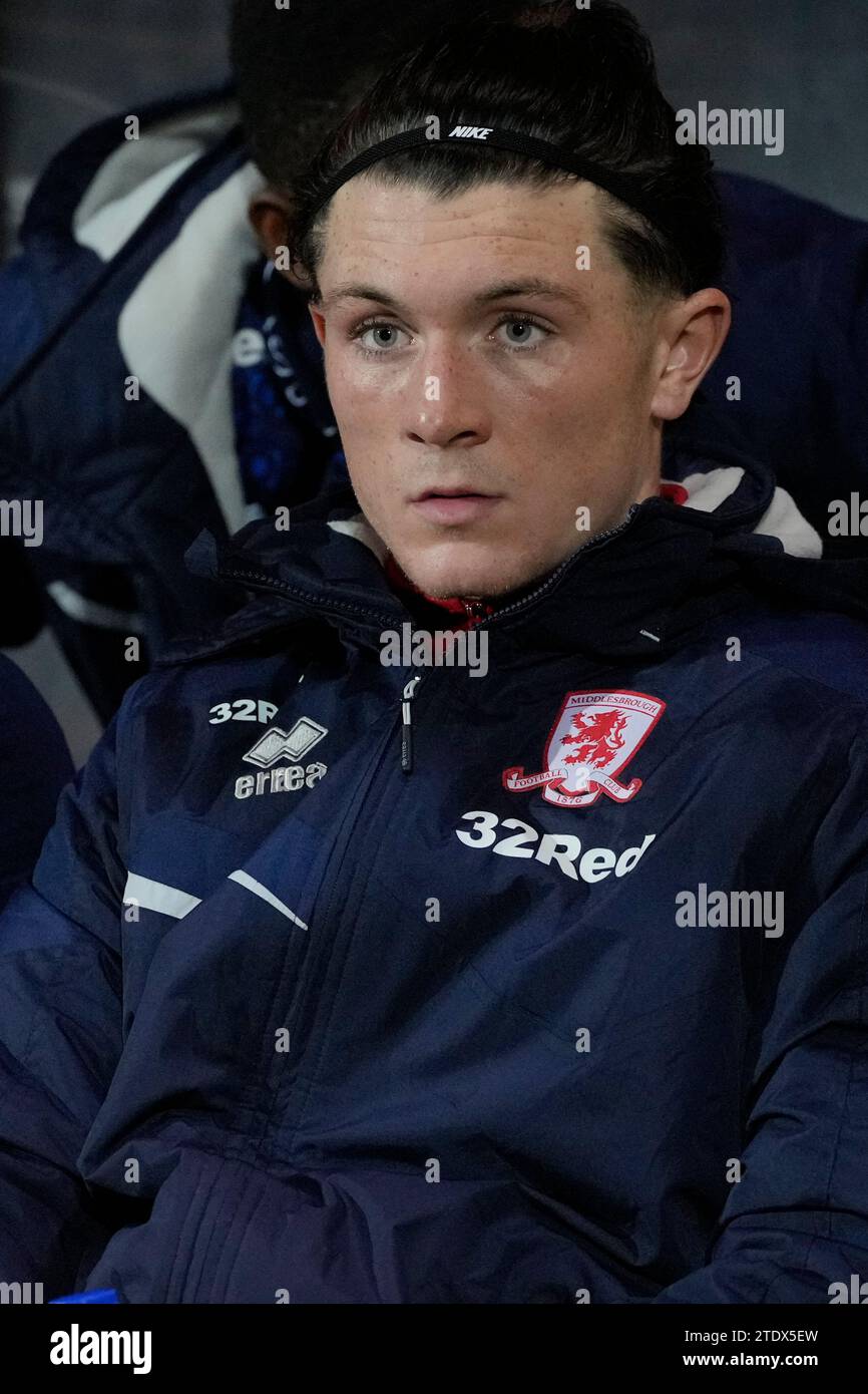 Burslem, UK. 31st Aug, 2023. Calum Kavanagh #48 of Middlesbrough before ...