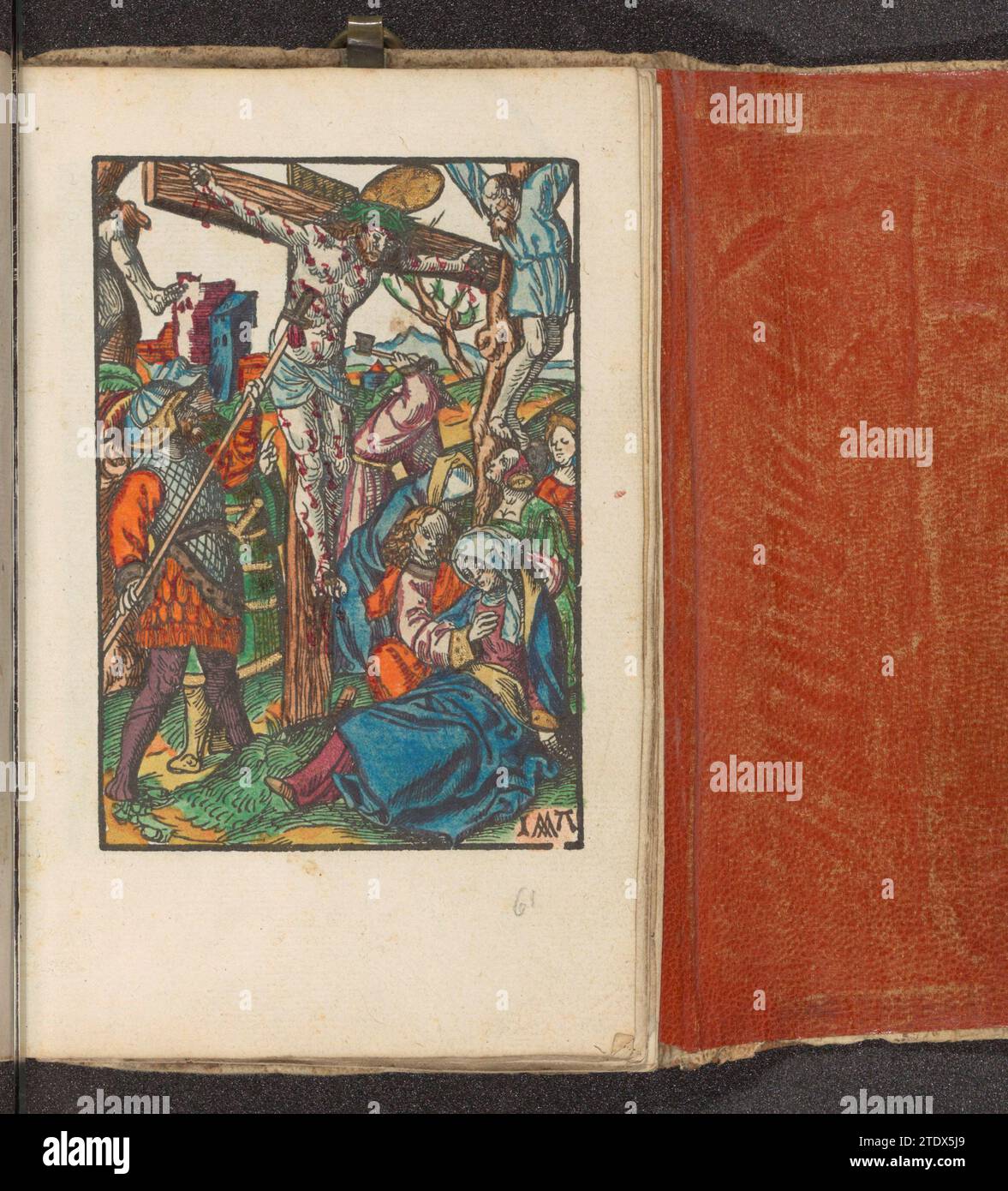 Christ on the cross with a lance, c. 1530 Christ hangs on the cross ...