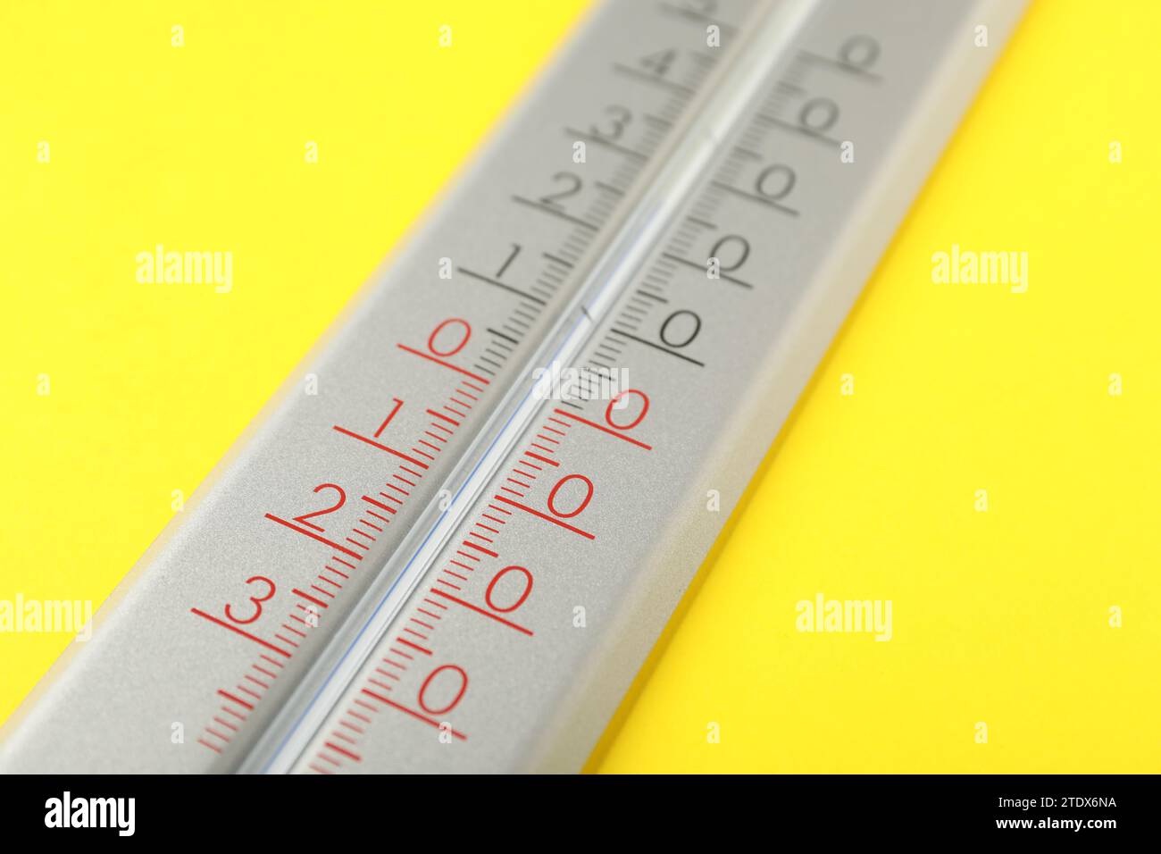 Outdoor thermometer on yellow hi-res stock photography and images - Alamy