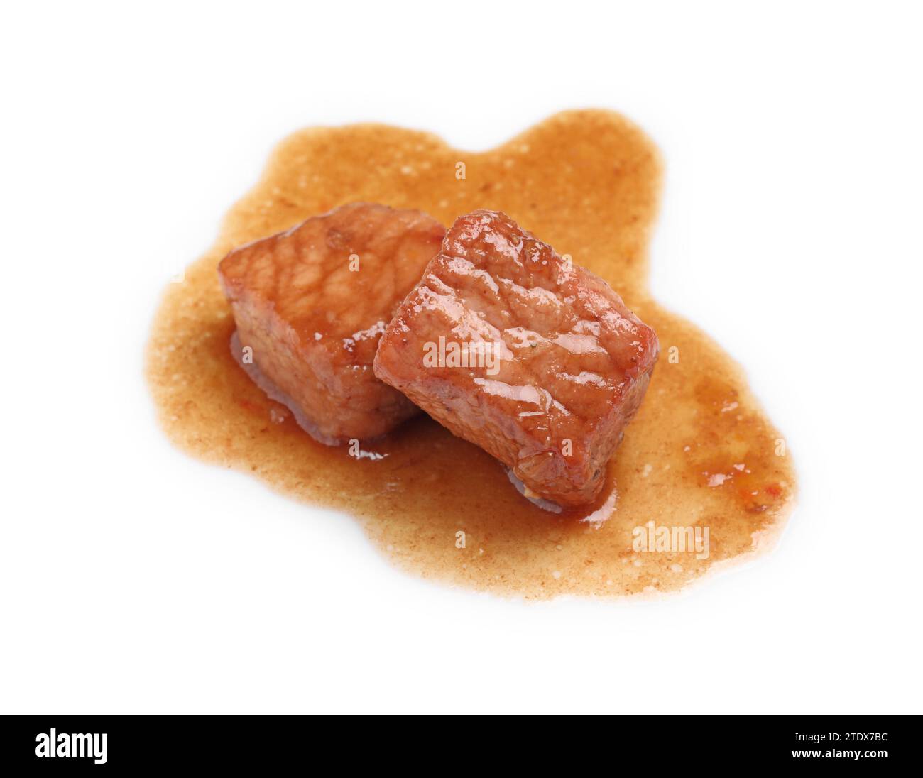 Two fried beef pieces Cut Out Stock Images & Pictures - Alamy