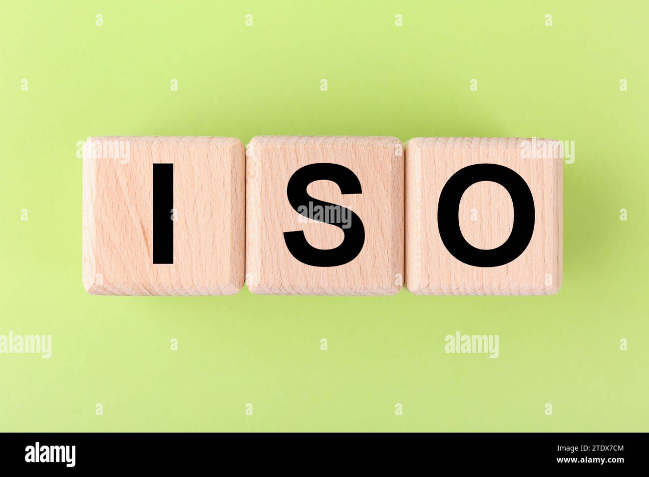 International Organization for Standardization. Wooden cubes with ...