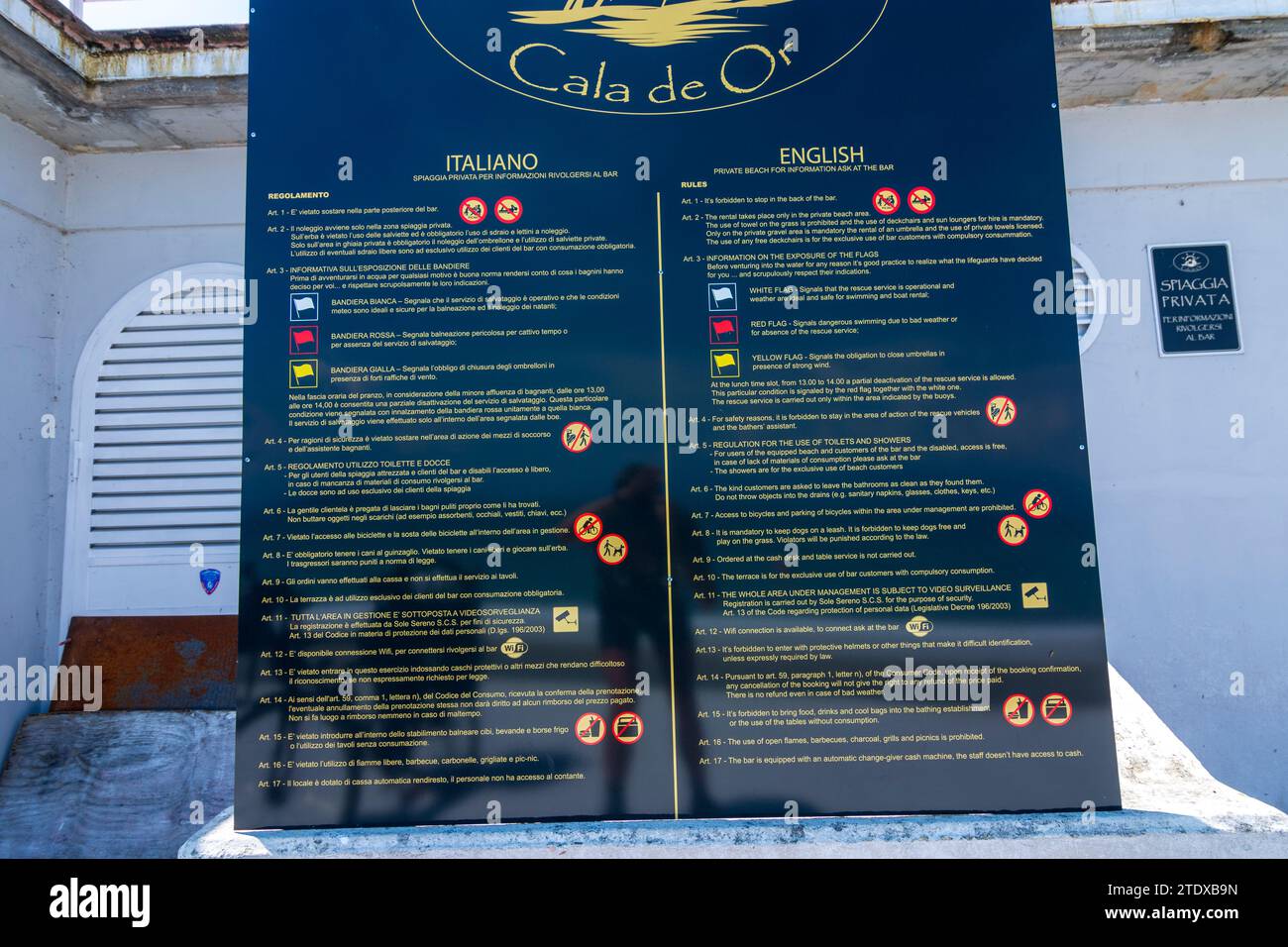 Beach regulations at private beach hi-res stock photography and images ...