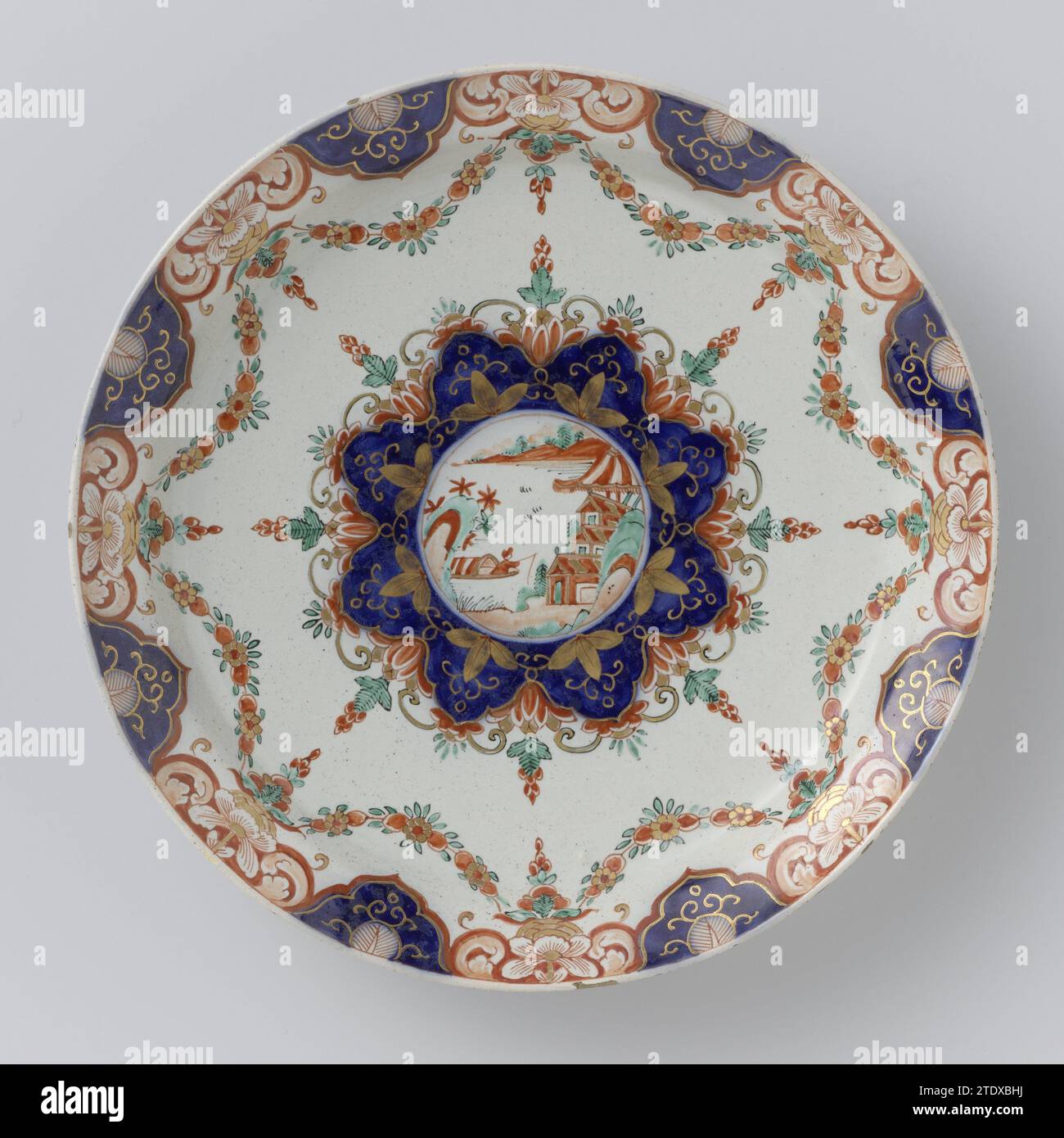 Plate of multi -colored Faïence, Anonymous, c. 1700 - c. 1725 Faïence ...