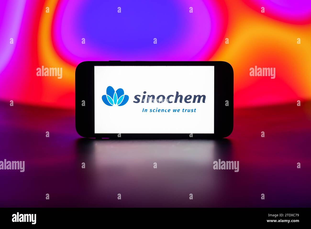 India. 19th Dec, 2023. In this photo illustration, the Sinochem logo is ...