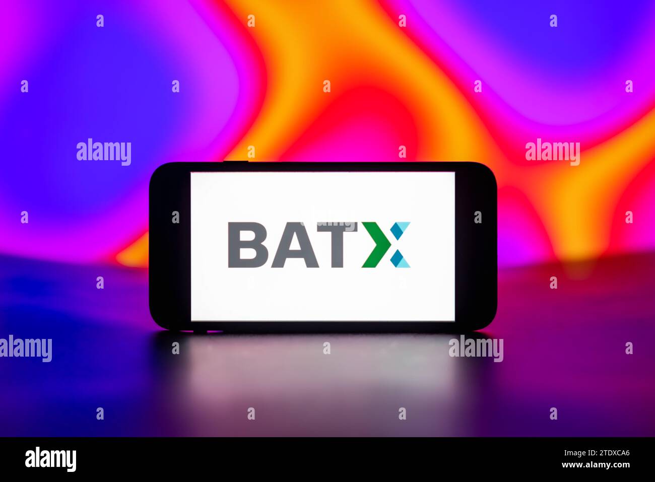 India. 19th Dec, 2023. In this photo illustration, the BATX logo is ...