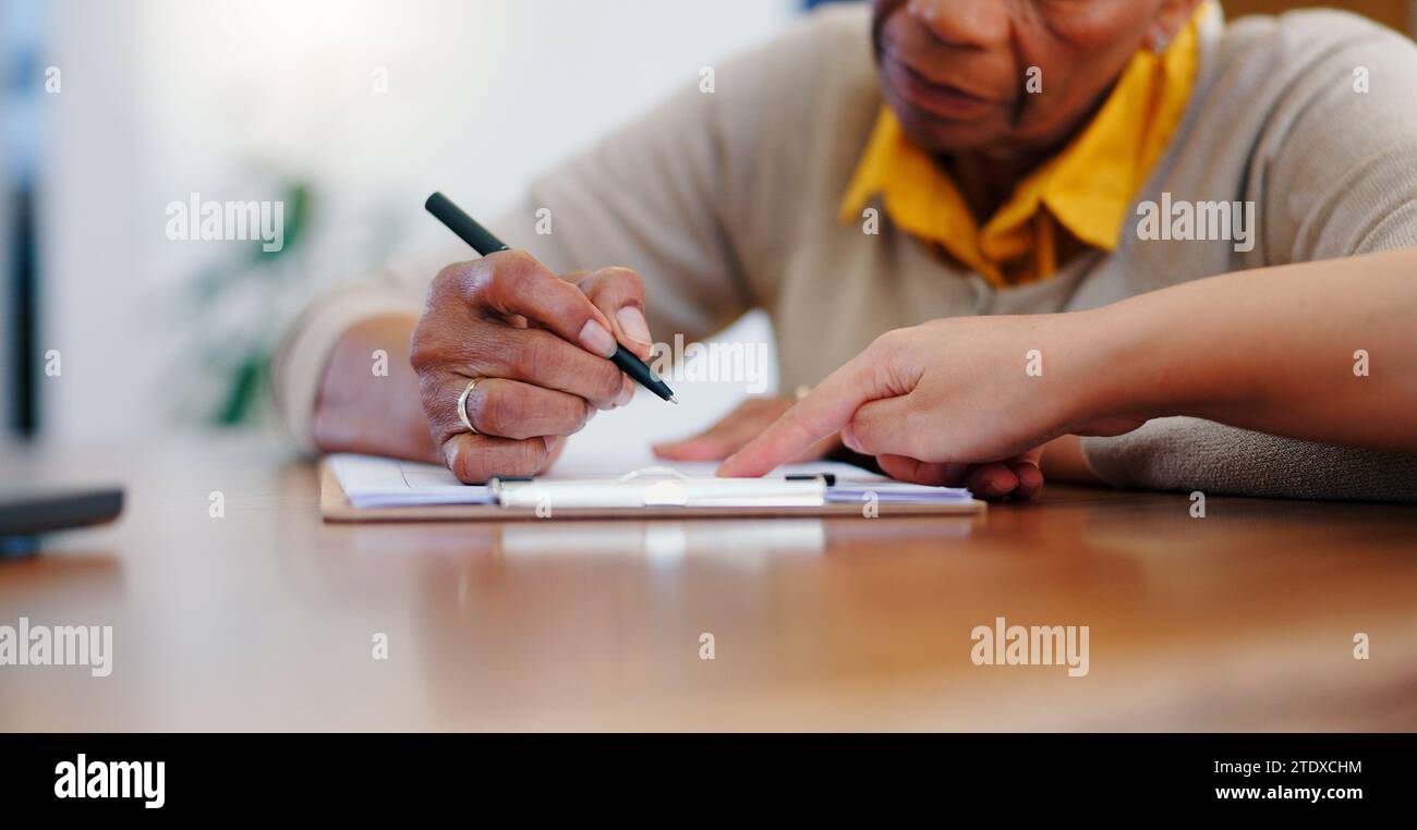 Elderly person signing legal documents hi-res stock photography and ...