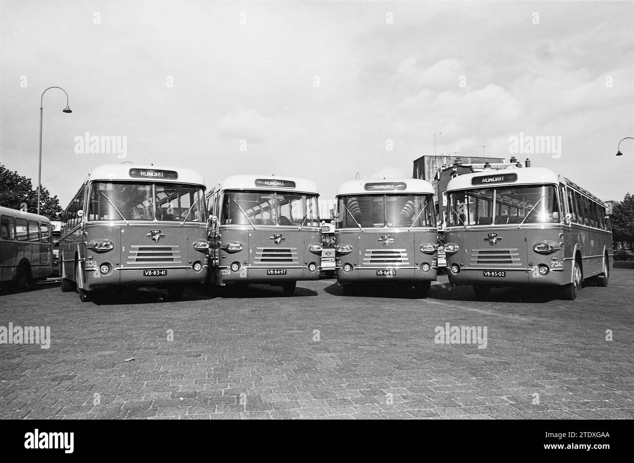New touring buses for the NZH on Houtplein, Haarlem, Houtplein, The ...