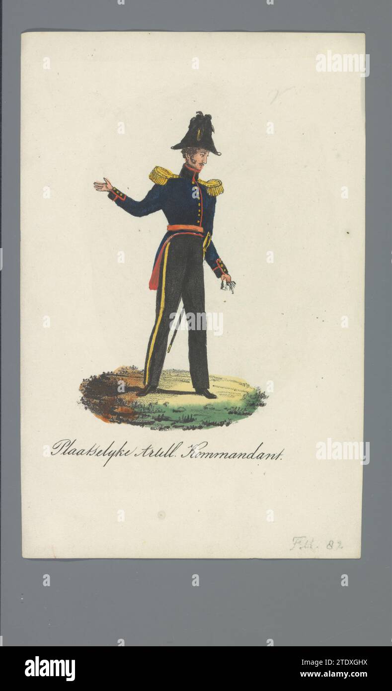 Local Artill. Kommandant, 1835 - 1850 Local commander of the artillery ...