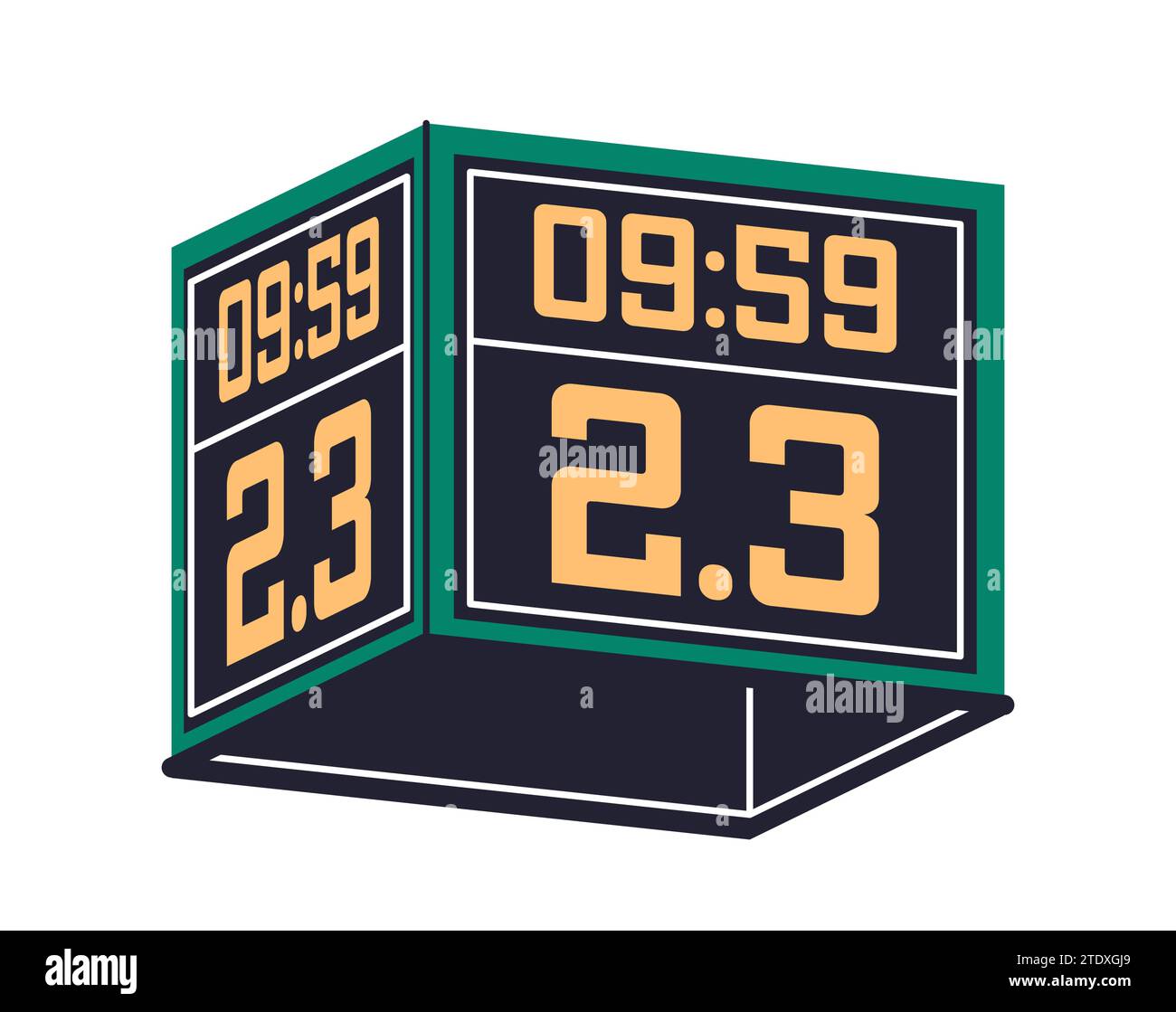 Basketball stopwatch icon cartoon hi-res stock photography and images ...