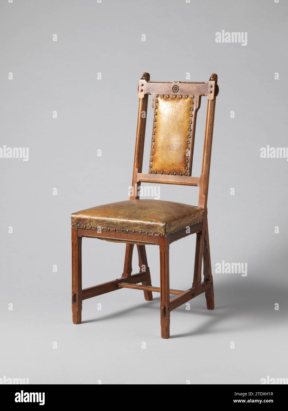 Chair with a brown leather upholstery, Hendrik Petrus Berlage, c. 1902 ...