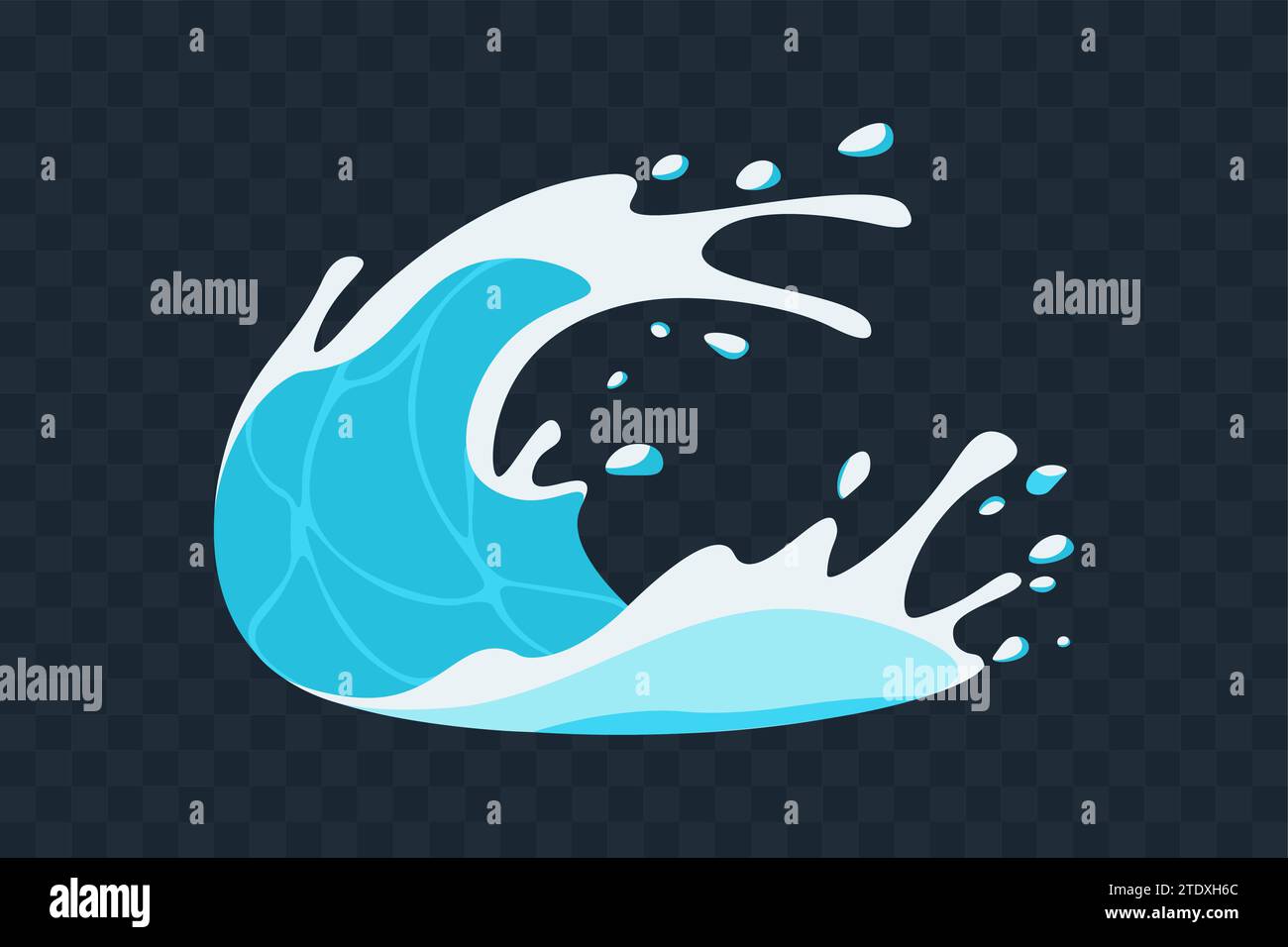 Vector Liquid water splash Stock Vector Image & Art - Alamy
