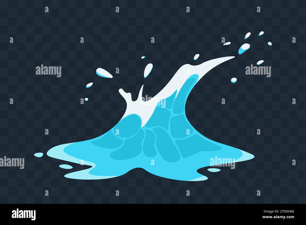 Water wave icon animation Stock Vector Images - Alamy