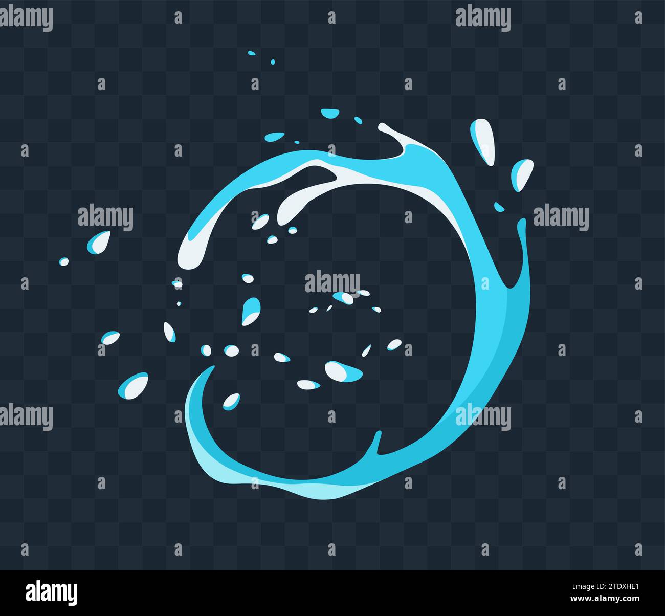 Vector Liquid water splash Stock Vector Image & Art - Alamy