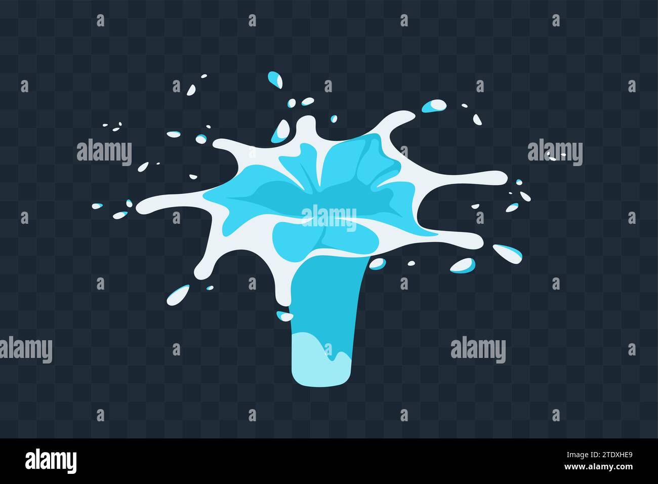 Vector Liquid water splash Stock Vector Image & Art - Alamy