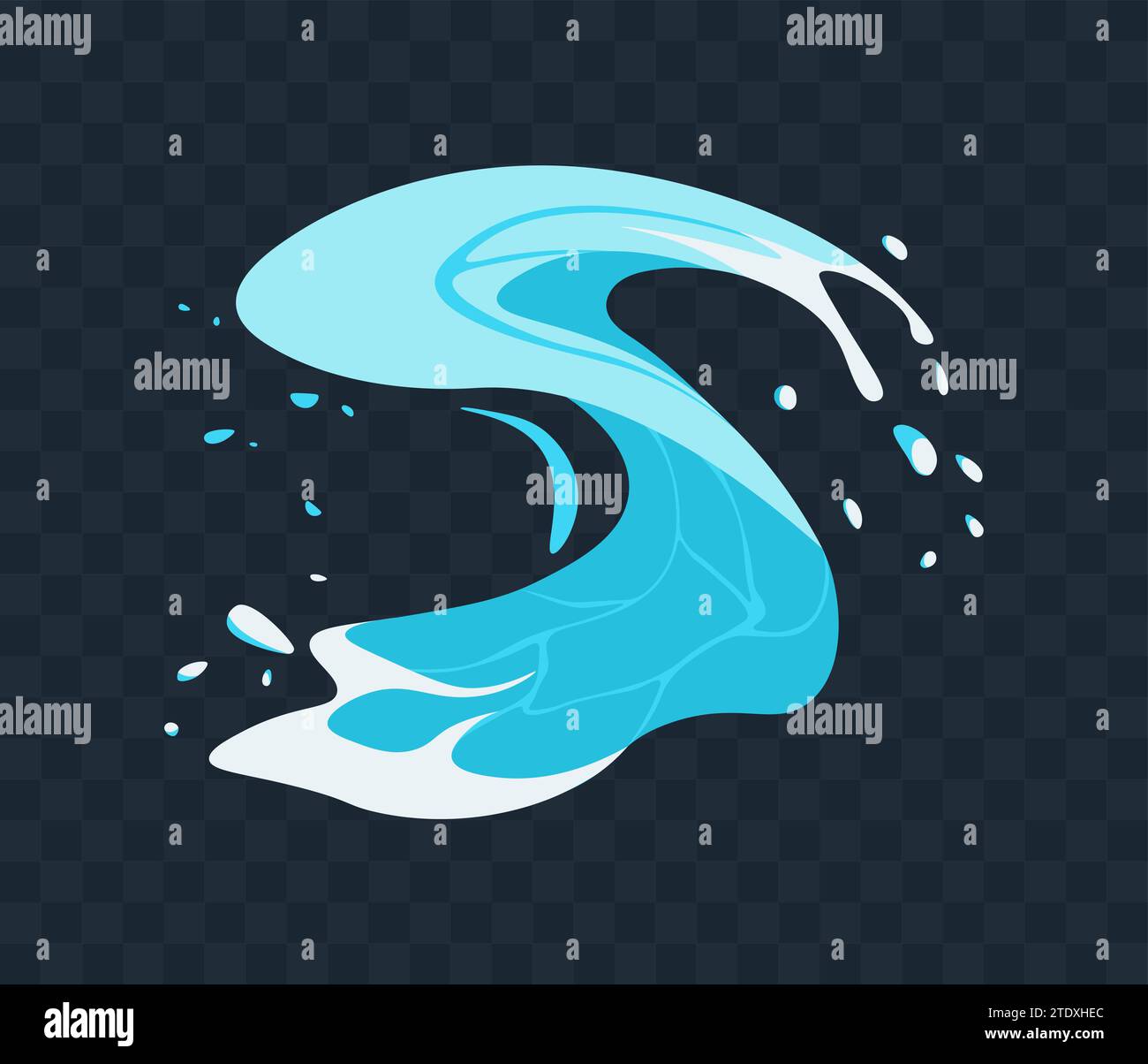 Vector Liquid water splash Stock Vector Image & Art - Alamy
