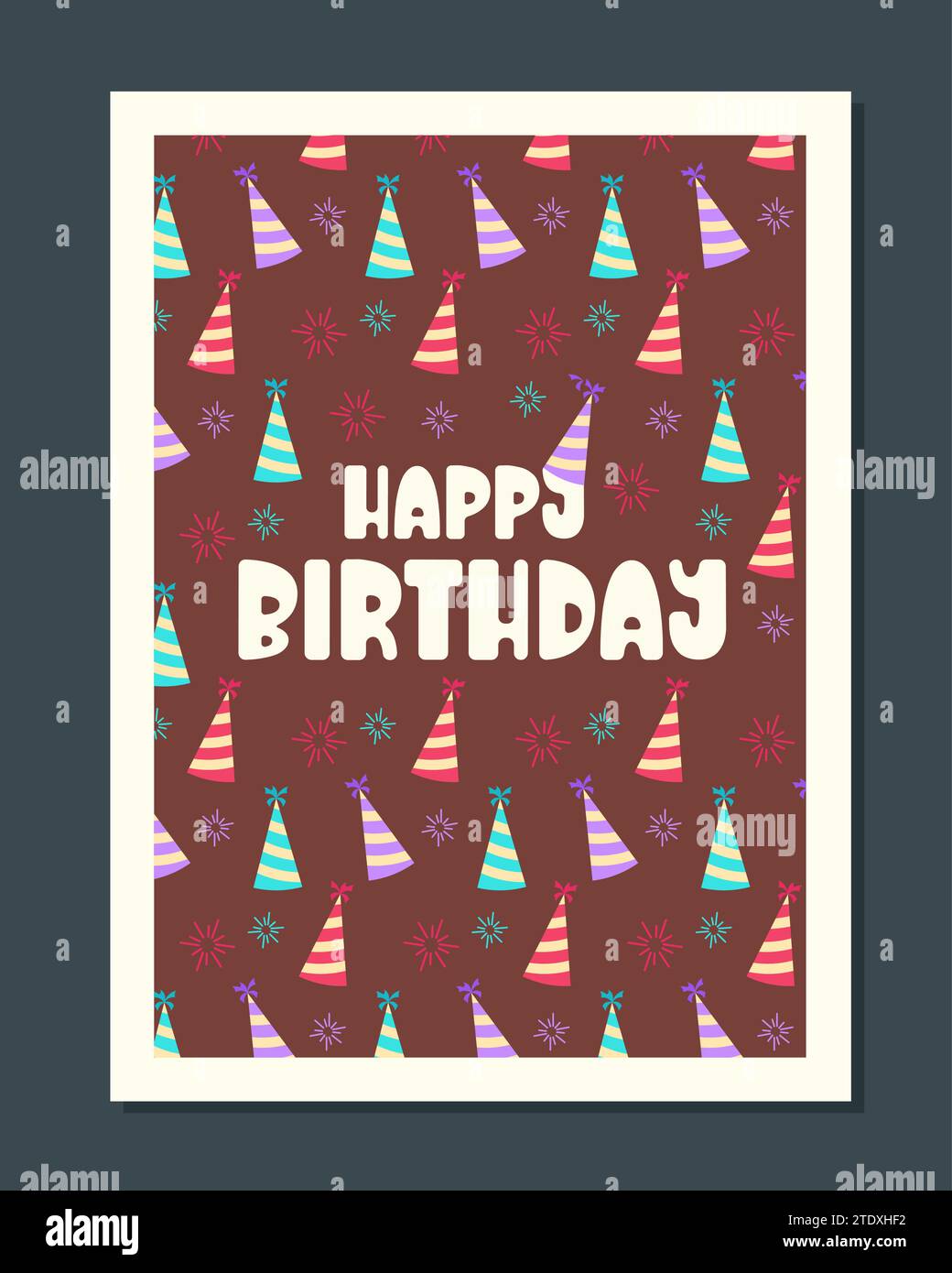 Vector Lovely birthday card Stock Vector Image & Art - Alamy