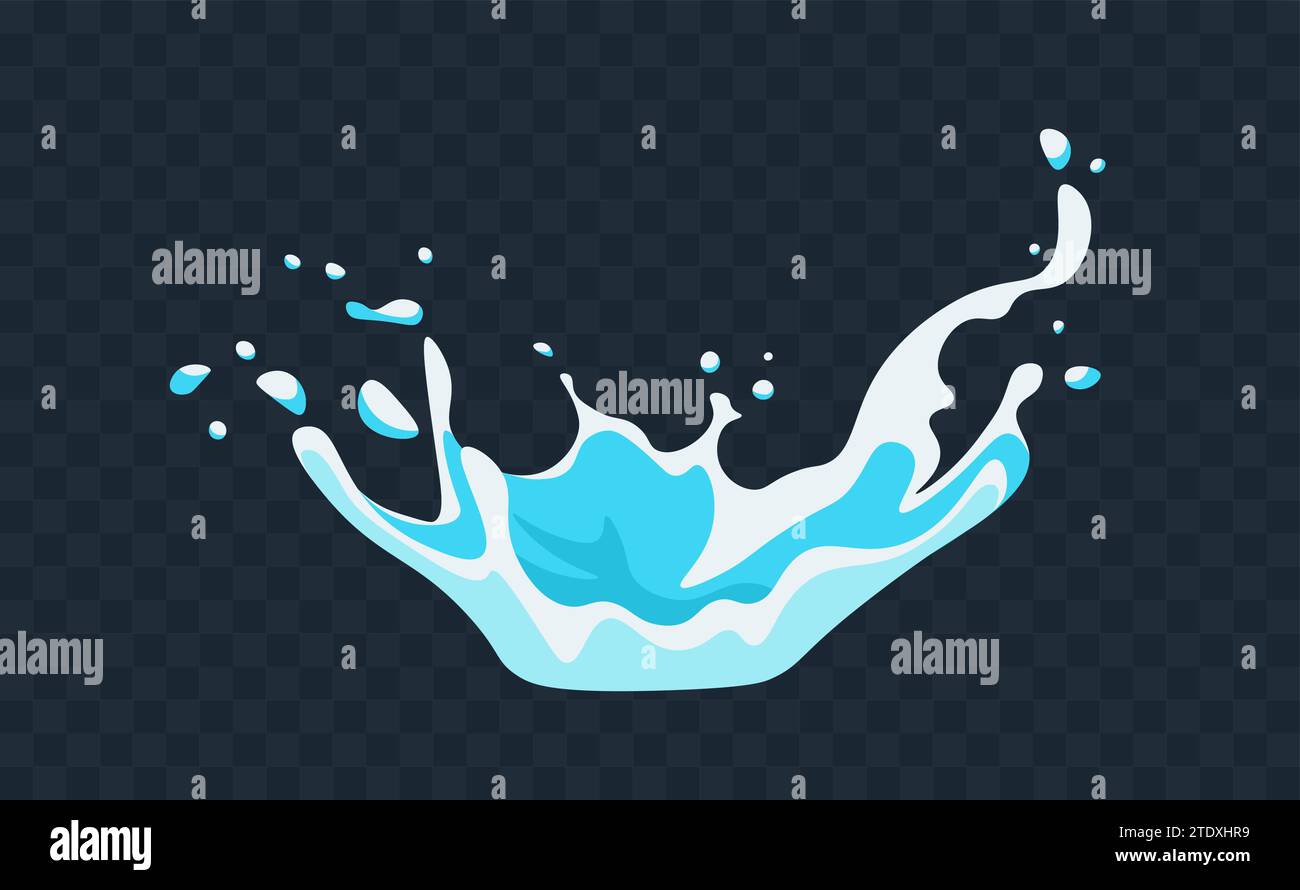 Vector Liquid water splash Stock Vector Image & Art - Alamy