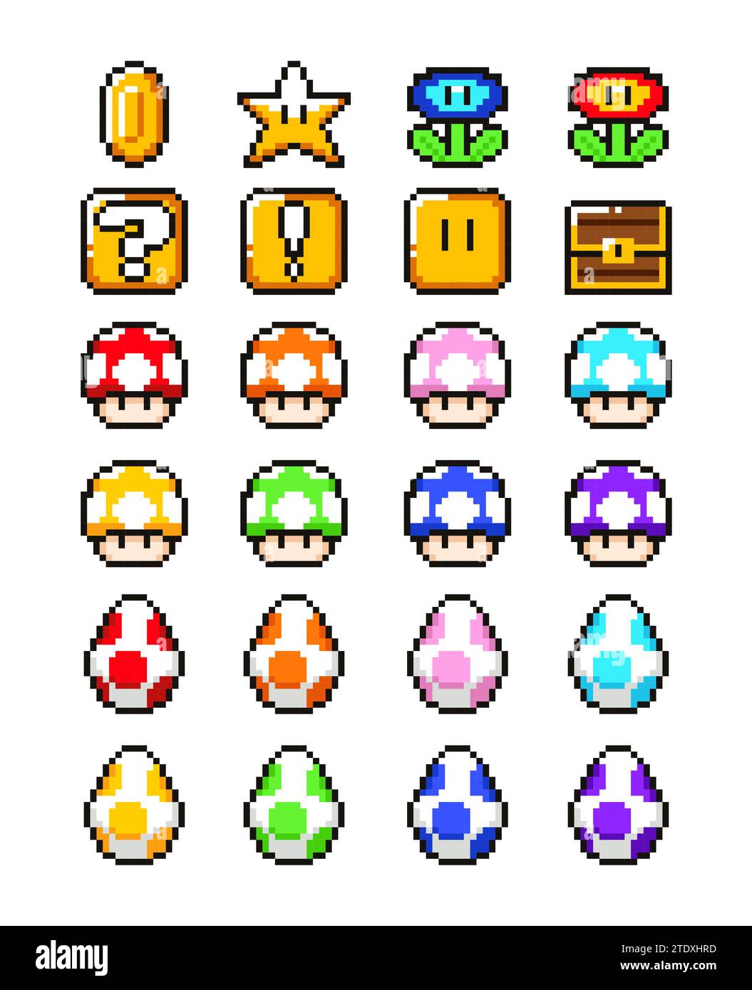 Star pixel video game play hi-res stock photography and images - Alamy