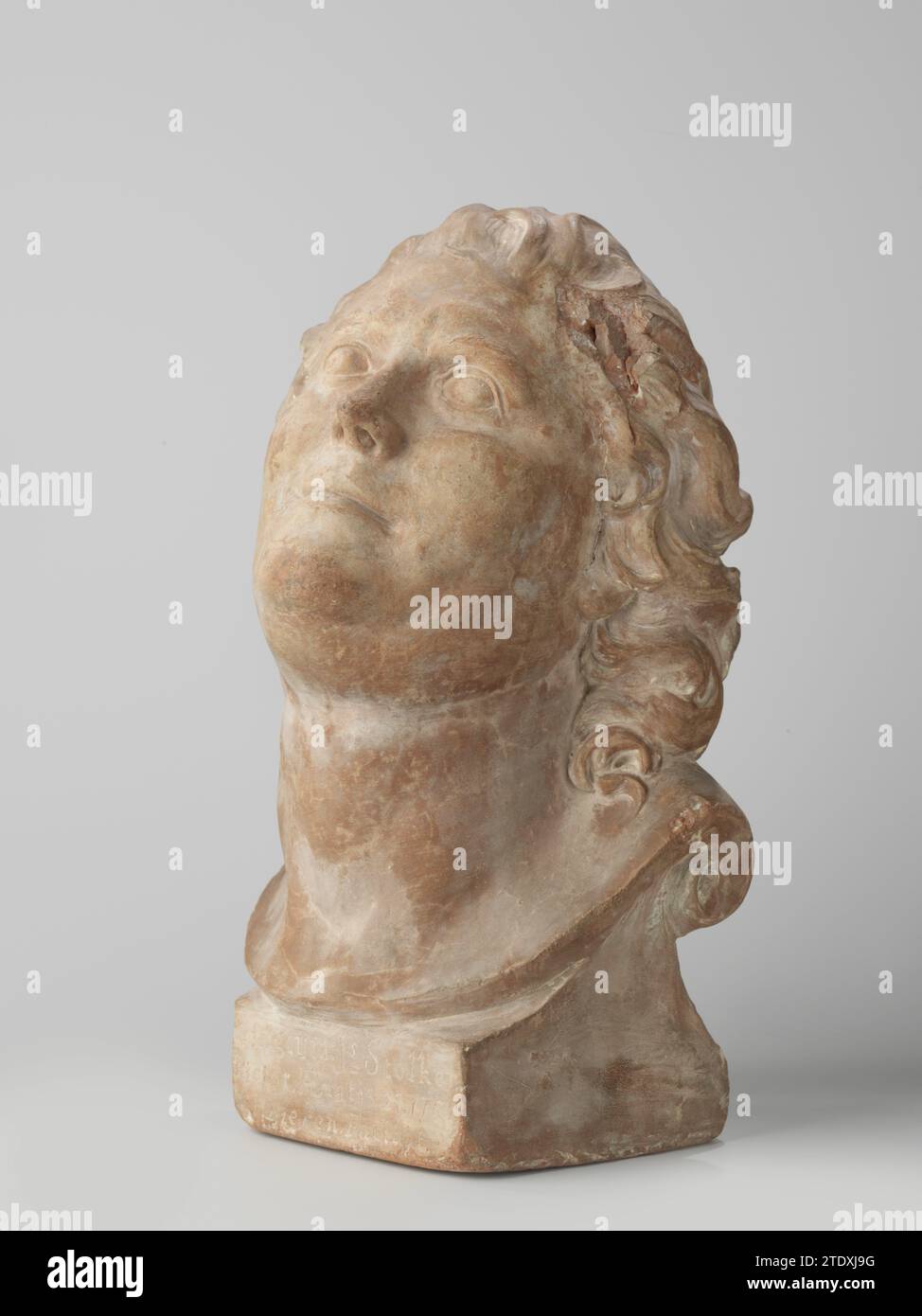 Portrait of Jan Stolker (1724-1785), Hendrick van Dieren, 1751 The head ...