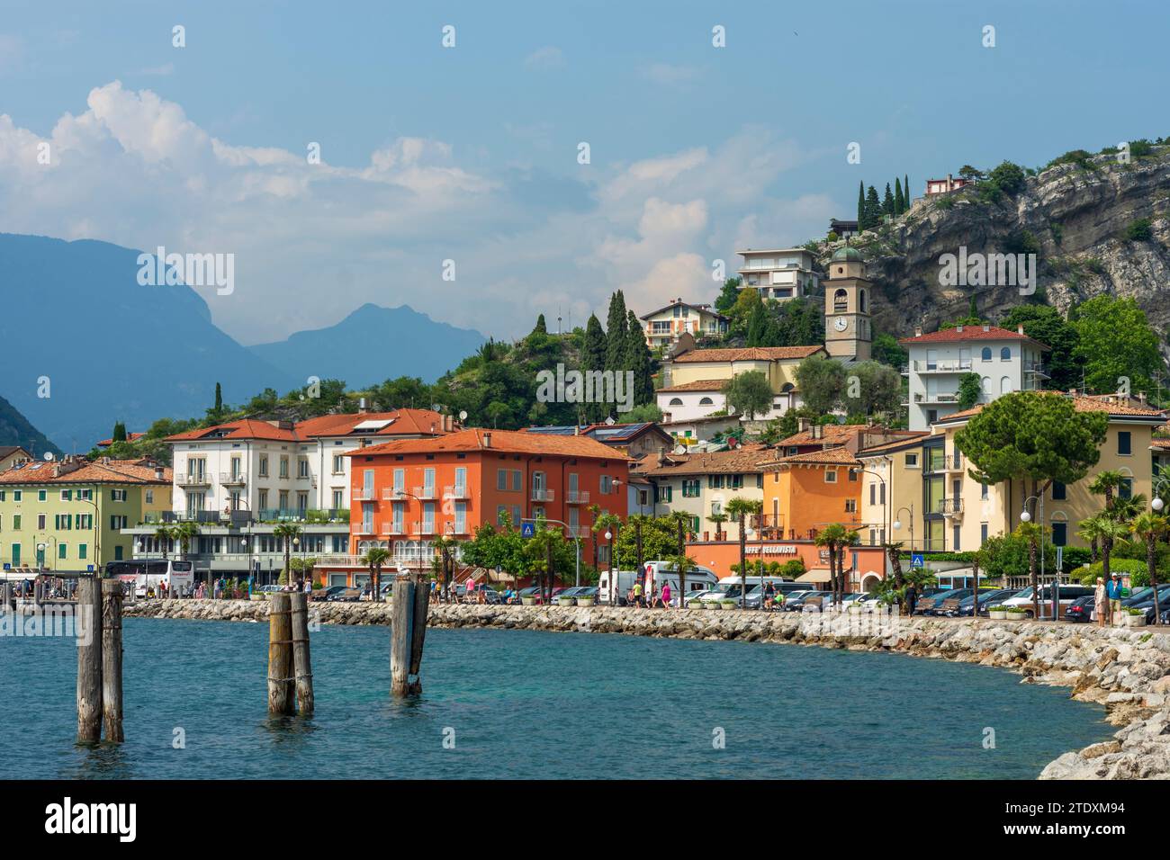 Nago-Torbole: Lago di Garda (Lake Garda), town Torbole in Trentino ...