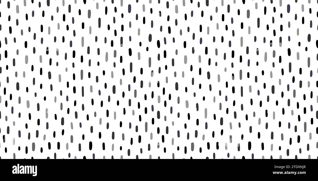 Small dash pattern on white background. Hand drawn small black dash ...