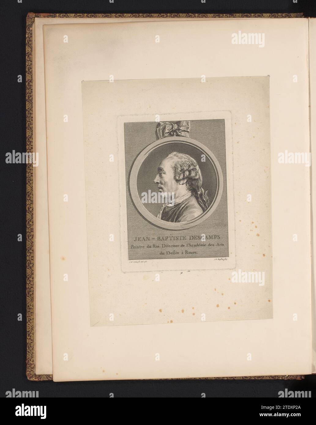 Portret van Jean Baptiste Descamps, Jean François Rousseau, After ...