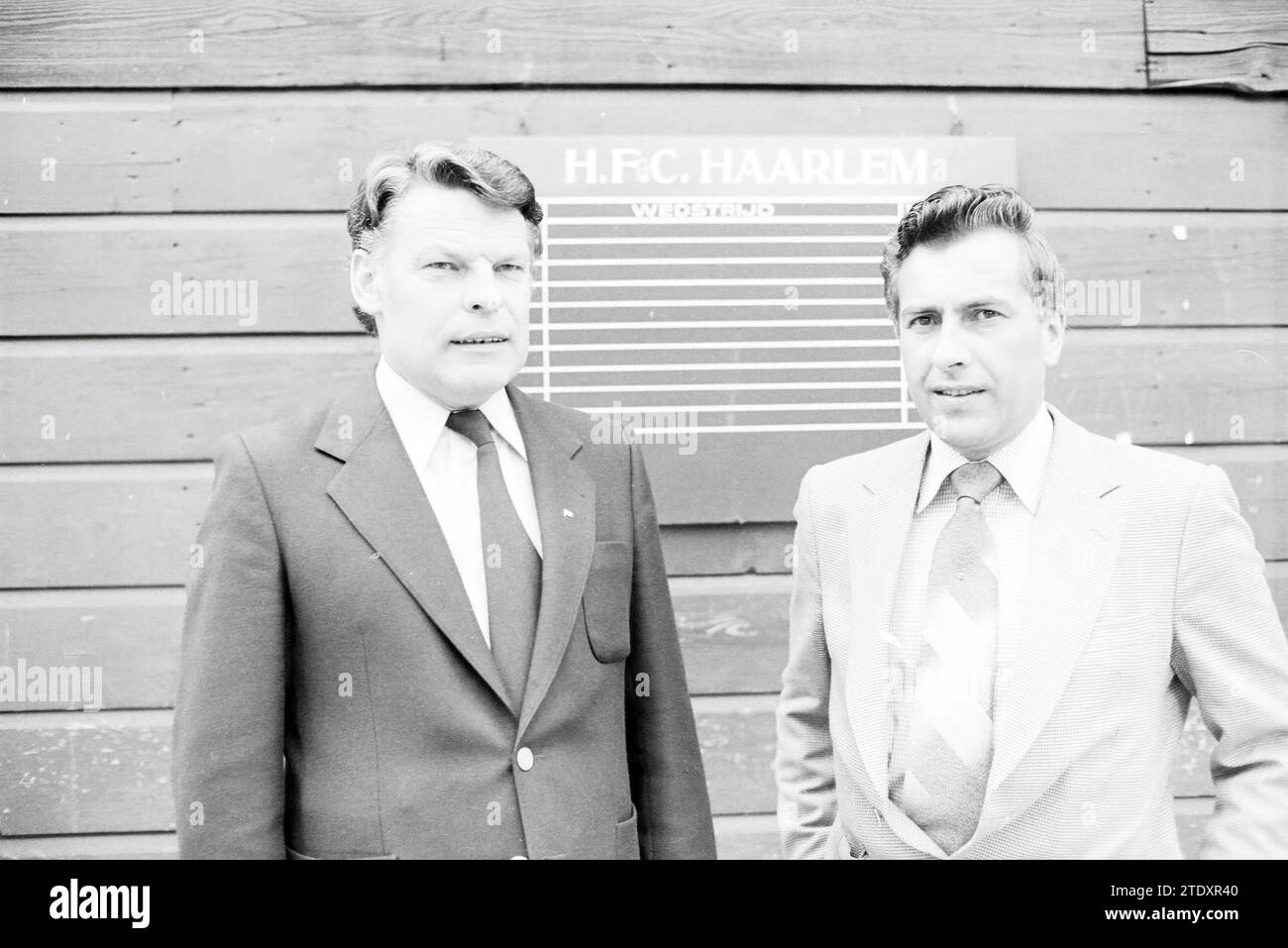Two gentlemen at the HFC Haarlem building, Haarlem, The Netherlands, 14 ...