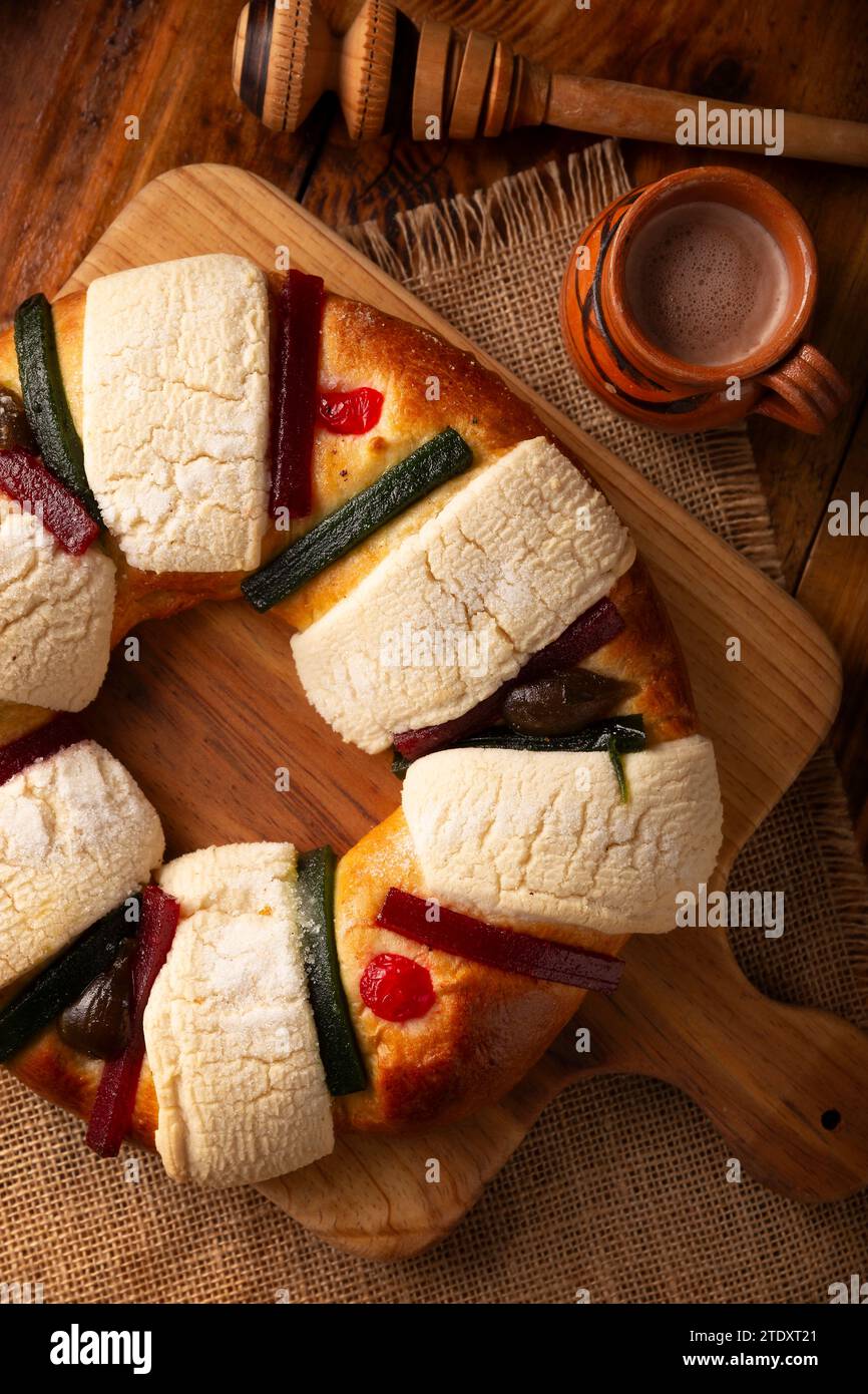 Three Kings Bread also called Rosca de Reyes, Roscon, Epiphany Cake ...