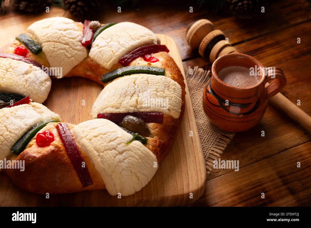 Three Kings Bread also called Rosca de Reyes, Roscon, Epiphany Cake ...