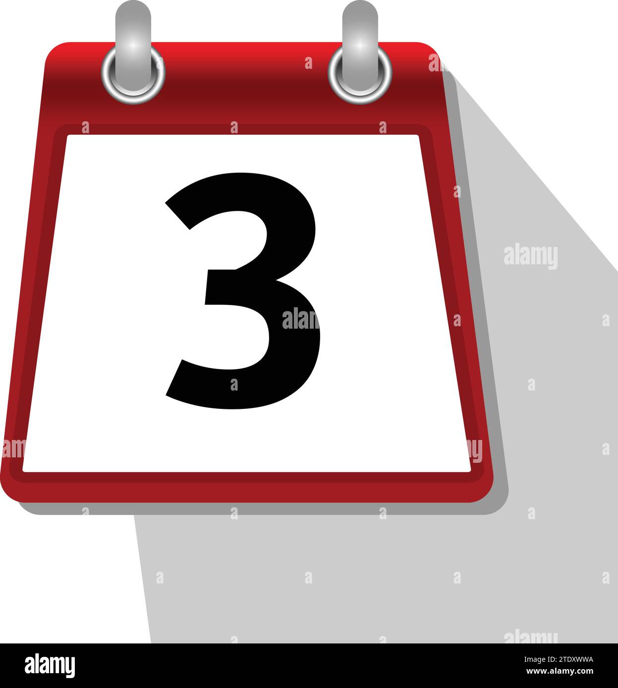 3 simple calendar icon on white background Stock Vector Image & Art - Alamy