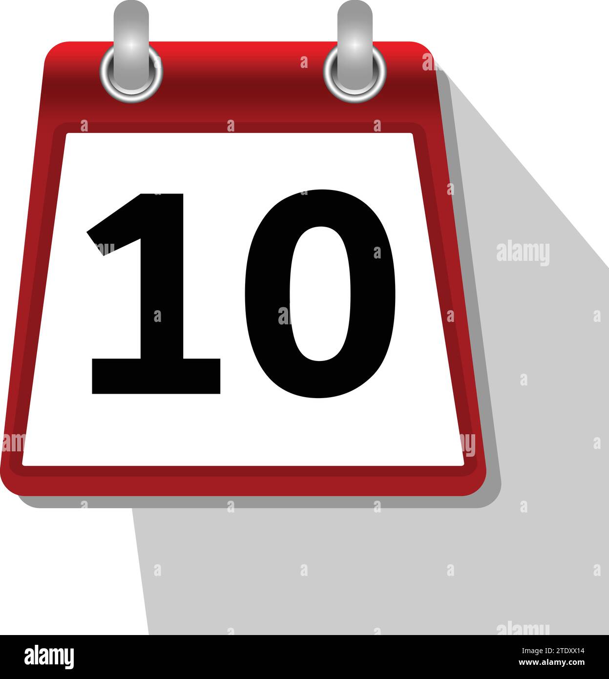 10 simple calendar icon on white background Stock Vector Image & Art ...
