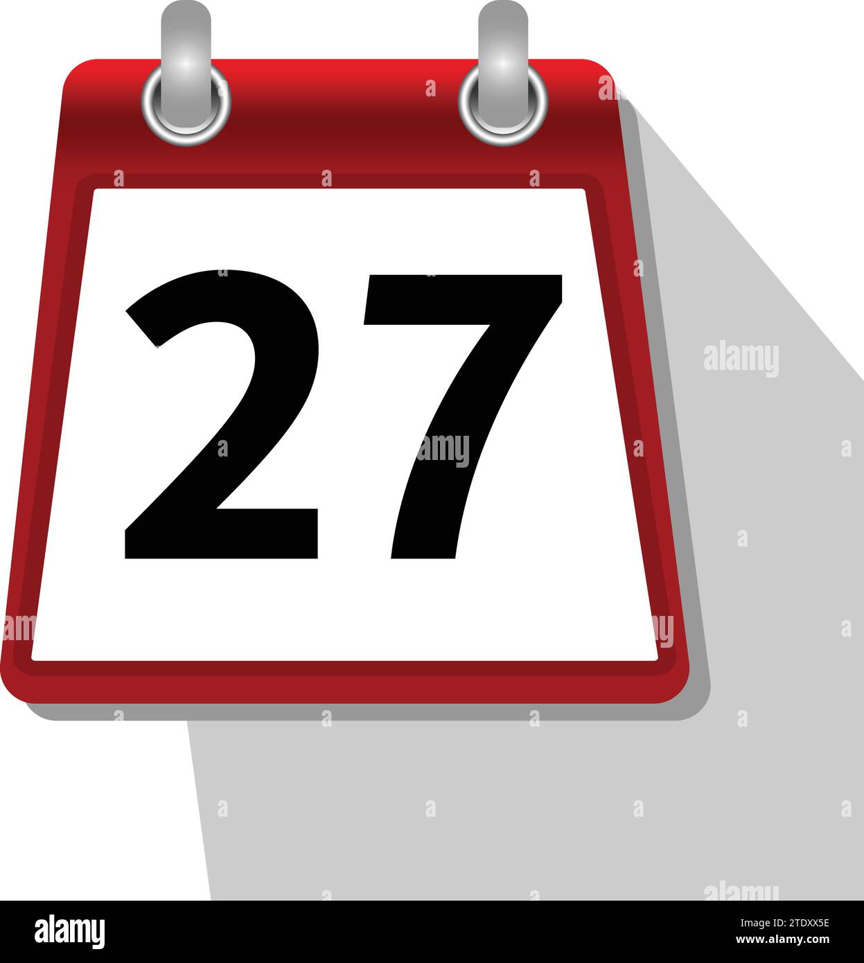 27 simple calendar icon on white background Stock Vector Image & Art ...