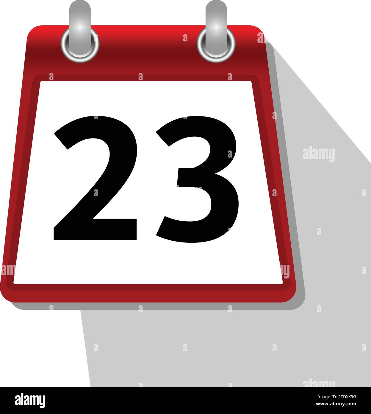 23 simple calendar icon on white background Stock Vector Image & Art ...