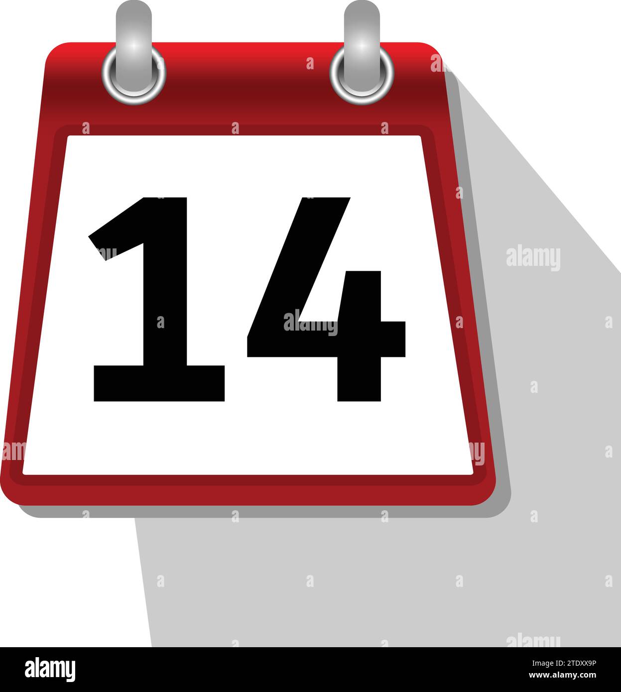 14 simple calendar icon on white background Stock Vector Image & Art ...